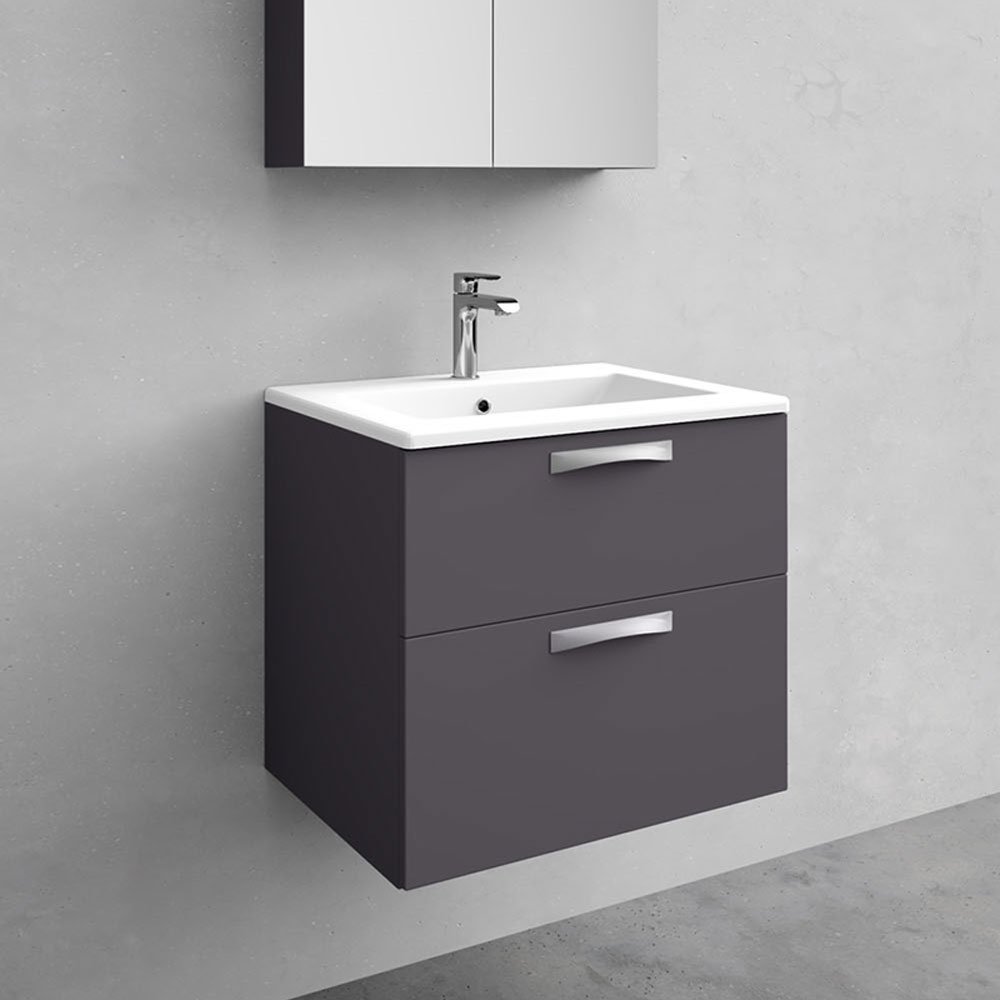 Noro City Antracit Kommod med tvättställ | Skånska Byggvaror